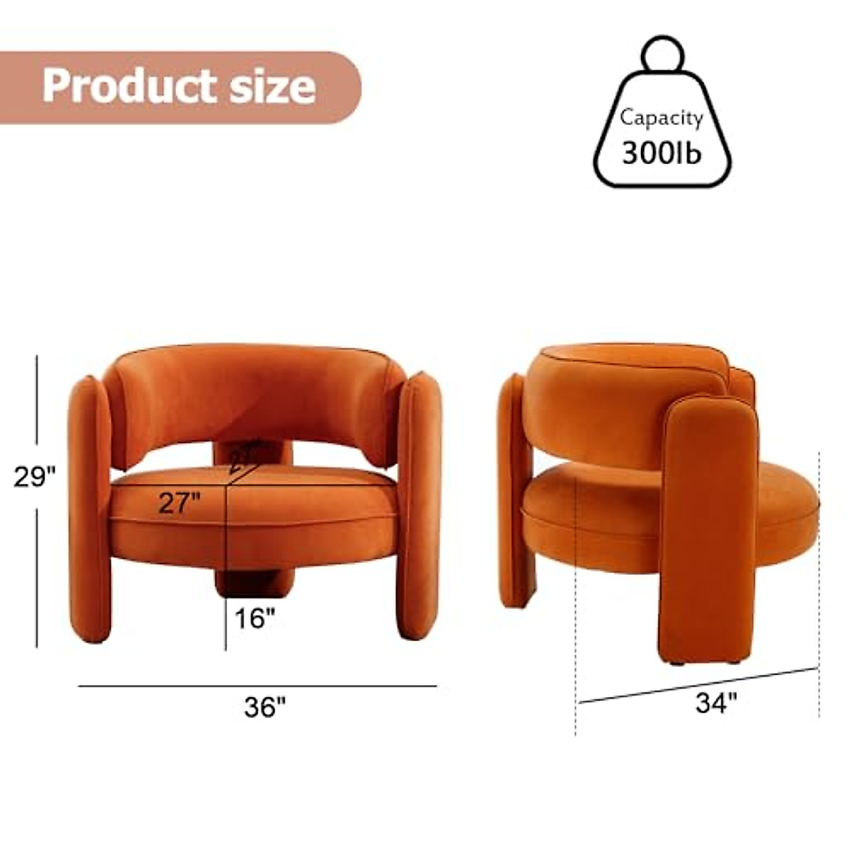 INZOY Mid Century Modern Accent Barrel Chair with Velvet Fabric, Comfy Upholstered Accent Armchair with Montage Design, Sherpa Boucle Chair for Living Room Bedroom Apartment, Light Yellow