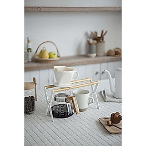 YAMAZAKI home Tosca Coffee Dripper Stand WH Space saving One Size White