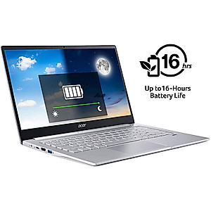 Acer Swift 3 Intel Evo Thin & Light Laptop, 14" Full HD, Intel Core i7-1165G7, Intel Iris Xe Graphics, 8GB LPDDR4X, 256GB NVMe SSD, Wi-Fi 6, Fingerprint Reader, Back-lit KB, SF314-59-75QC (Renewed)