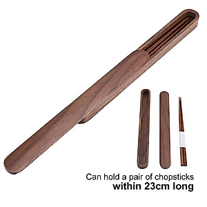Wooden Chopsticks Set, Wooden Reusable Chopsticks Set with Chopsticks Case Easy to Carry Eco-friendly