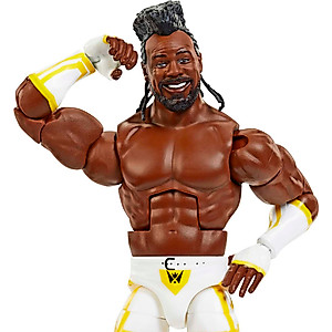 Mattel WWE King Woods Elite Collection Action Figure, Deluxe Articulation & Life-like Detail with Iconic Accessories, 6-inch