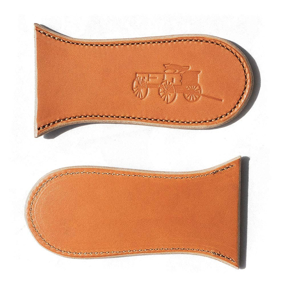 Leather Cast Iron Handle Cover - Extra Thick, Easy to Grip, Heat Resistant, Cast Iron Pot Holders - Best Skillet Handle Cover Works with Vintage Skillets, Lodge, Lancaster and More - Made in The USA