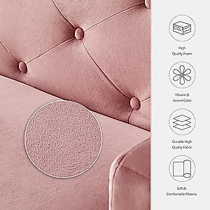 Cpintltr 74" Loveseat Sofa Velvet Couch Convertible Sleeper Futon Sofa Bed with Tapered Metal Legs Upholstered Fouches Seats Furniture for Living Room Apartment Lounge