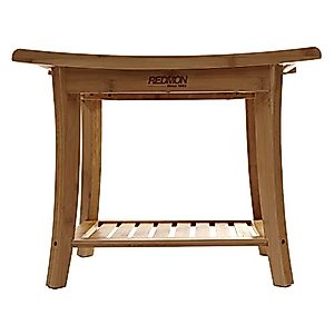 Bamboo Shower Bench w/Side Handles