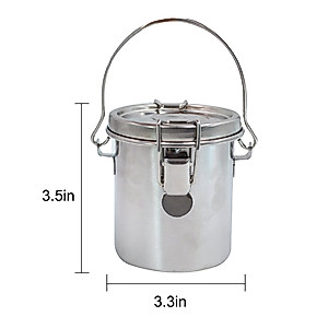 Monique Artist Painter Air-Tight Stainless Steel Oil Paint Brush Washer Portable Brush Cleaner