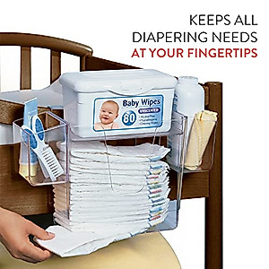 Prince Lionheart Hanging Diaper Depot Wipes Warmer Storage Depot Nursery Essentials Baby Registry