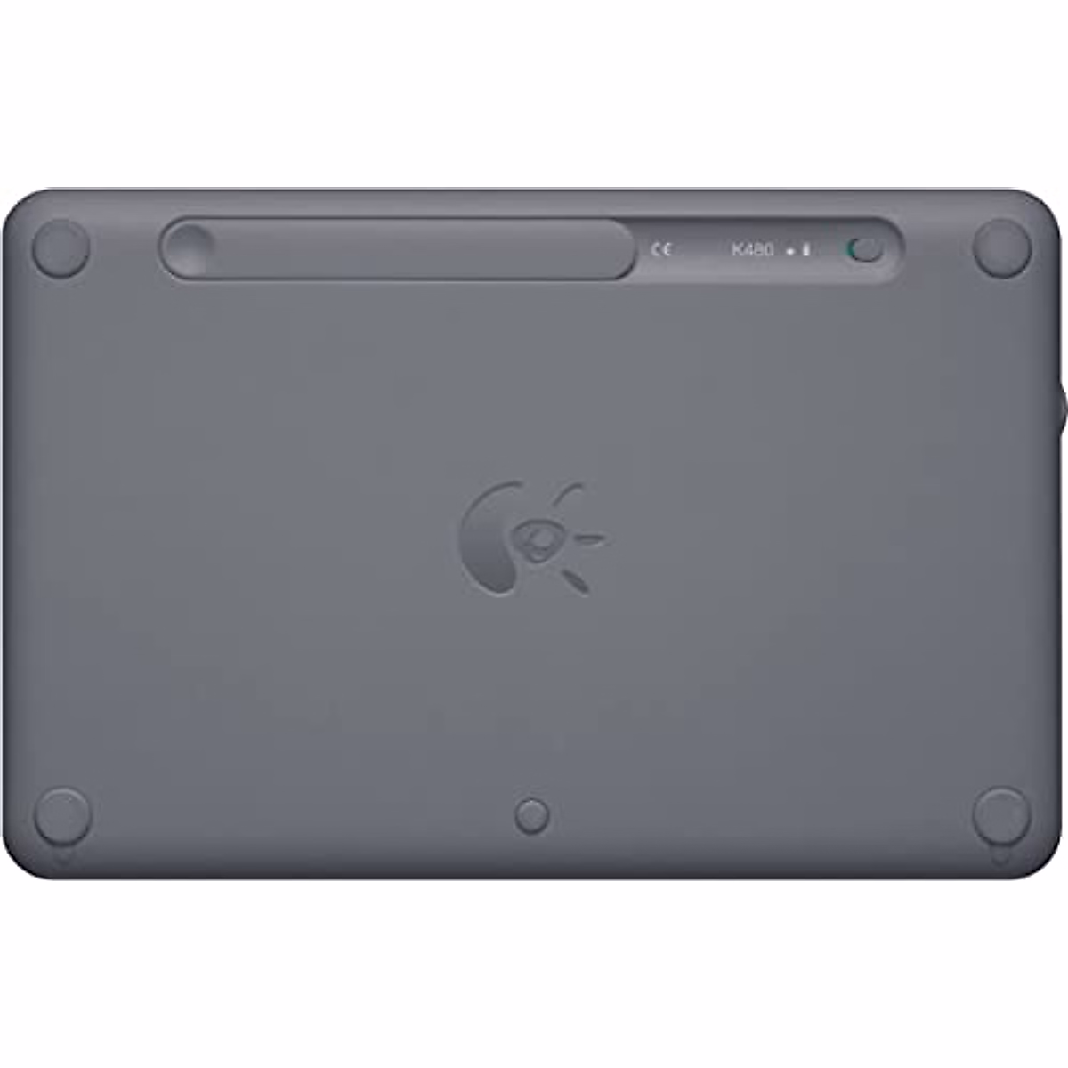 Logitech Bluetooth Multi-Device Keyboard K480 for Computers. Tablets and Smartphones. Black, Compact, Dial and Switch, Spill-Resistant Keyboard - 920-006342 (Renewed)