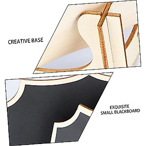 WOFASHPURET 10pcs Wood Decor Wedding Decoration Dining Room Table Decor Place Sign Message Board Signs Table Numbers Blackboard Display Chalkboards Message Board Ornament Mini Blackboard Easel