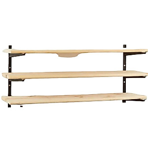 Everbilt Heavy-Duty Matte Black Wall Mounted 3-Tier Storage Rack