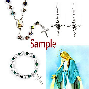 100pcs 13x27mm Silver Small Cross Charms Pendants Beads for Jewelry Making Crafting Findings Accessory for DIY Necklace Bracelet (7916)