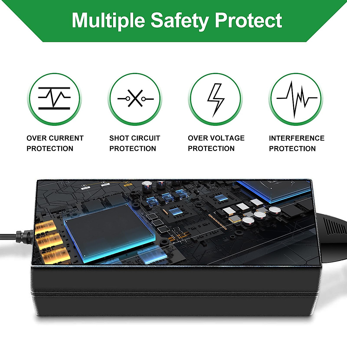 YLYLXIMA 48V 2A Power Supply Adapter 48V 96W charger AC 100-240V to DC 48V 2A Adapter US Plug 5.5 x 2.5mm for PoE Switch, LCD Monitor, LED Strip, Router.(Notice! Not Suitable for Battery Charging).