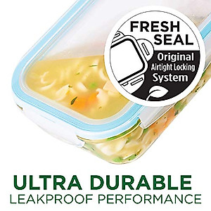 LocknLock Purely Better Glass Food Storage Container Set, 10 Piece, Clear