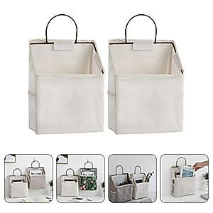 Cabilock 2pcs Hanging Storage Bags Home Sundries Organizer Door Hanging Organizers