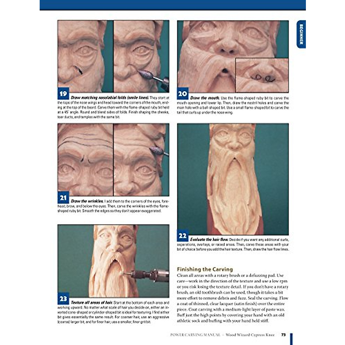 Power Carving Manual, Second Edition: Tools, Techniques, and 22 All-Time Favorite Projects (Fox Chapel Publishing) Step-by-Step Projects and Photos, Buyer's Guide, Expert Information, and Inspiration