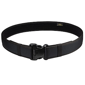 Perfect Fit Shield Wallets Nylon Duty Belt with Hook Lining 2 inch Police Web Belts for Law Enforcement US Made, Black