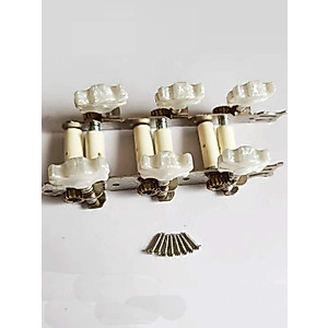 Ubrand A Plate Classical Guitar String Machine Heads Tuning Pegs Keys Tuners Set (2101-GDN02)