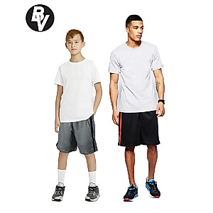 BROOKLYN VERTICAL Pack of 5 Men’s Mesh Athletic Basketball Quick Dry Shorts with Pockets for Gym, Running & Workout (as1, alpha, l, regular, regular, Combo A)