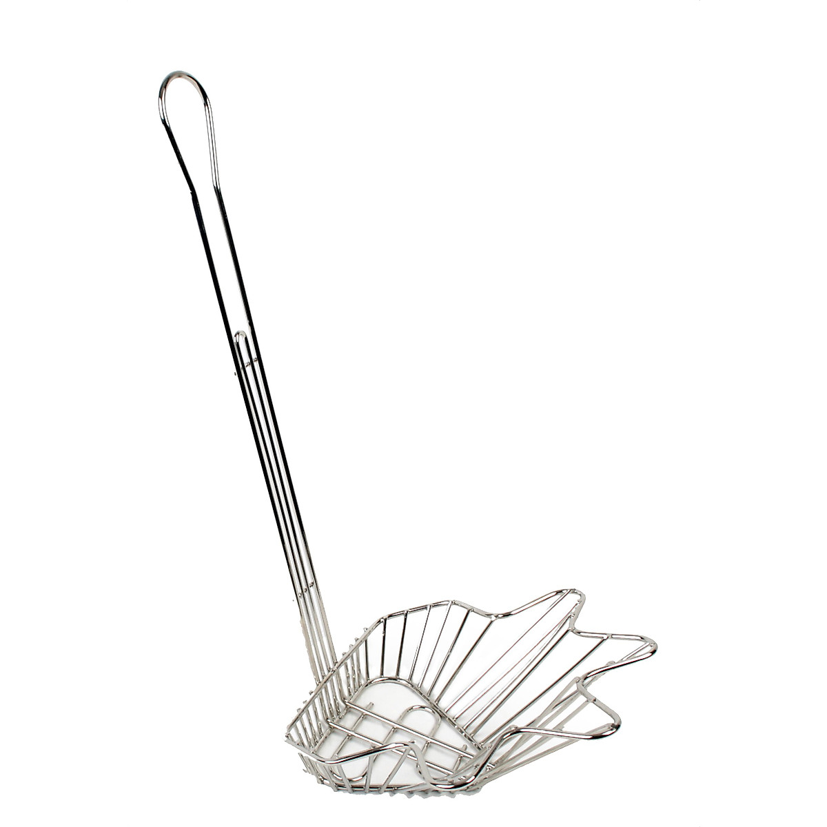 Thunder Group SLTB018T, 18-Inch Triangle Taco Salad Bowl Basket, Deep Fryer Taco Holder Basket, Commercial Heavy-Duty Taco Fry Basket with Handle