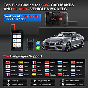 2024 Upgrade LAUNCH X431 Diagun V Bi-Directional Scan Tool,Full System Automotive Diagnostic Scanner with 35+ Reset Function,ECU Coding, Active Test, FCA AutoAuth,2-Year Free Update