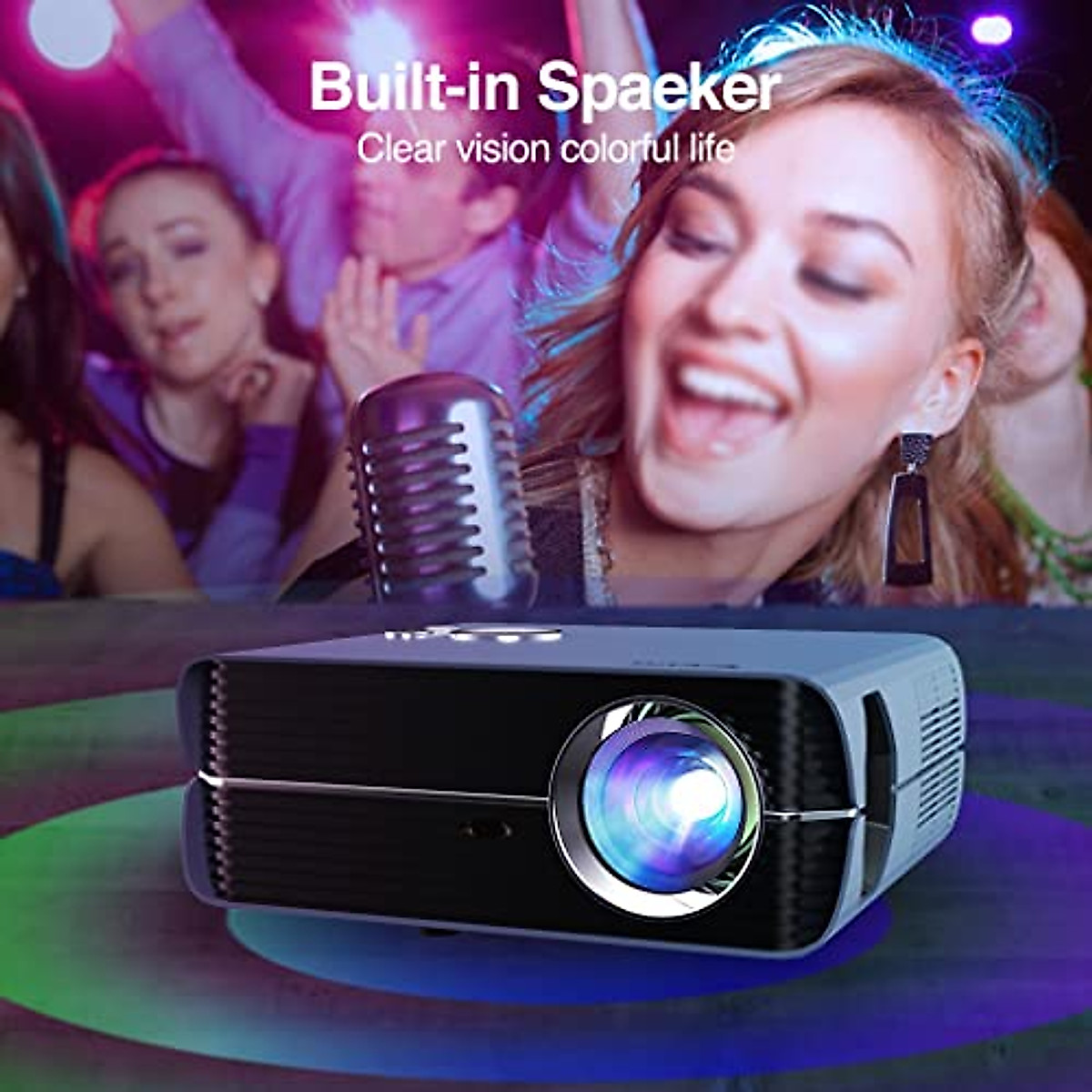 LDCHNH Home Projector Airplay High Brightness Full 1080p Android 9.0 System FreeShipping Home Theater Projector
