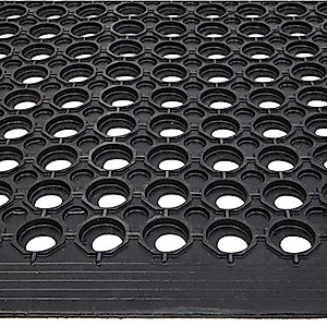 Dogdong Cushioned Anti-Fatigue Kitchen Rug, Waterproof Non-Slip Kitchen Mats and Rugs Heavy Duty PVC Ergonomic Comfort Standing Foam Mat for Kitchen, Floor Home, Office, Sink, Laundry
