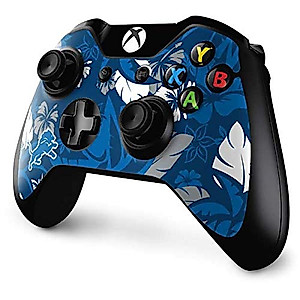 Skinit Decal Gaming Skin Compatible with Xbox One Controller - Officially Licensed NFL Detroit Lions Tropical Print Design