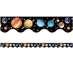 Teacher Created Resources Solar System Border Trim, Multi Color (4600)
