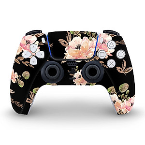 Head Case Designs Officially Licensed Anis Illustration Vintage Black Art Mix Vinyl Faceplate Gaming Skin Decal Compatible With Sony PlayStation 5 PS5 Digital Edition Console and DualSense Controller