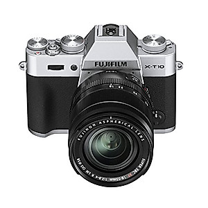 Fujifilm X-T10 Silver Mirrorless Digital Camera Kit with XF 18-55mm F2.8-4.0 R LM OIS Lens - International Version (No Warranty)