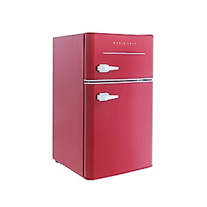 Magic Chef Retro Mini Refrigerator 3.2 cu. ft. 2-Door Fridge in Red