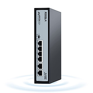 SODOLA 4 Port PoE+ Switch | 4 PoE+ Ports &2 Fast Ethernet uplink,65W 802.3af/at, Extend Function, Fanless Metal,Plug & Play Unmanaged Network Switch