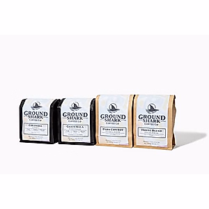 Ground Shark Coffee - House Blend - Whole Bean 12 Ounce bag (Whole Bean)
