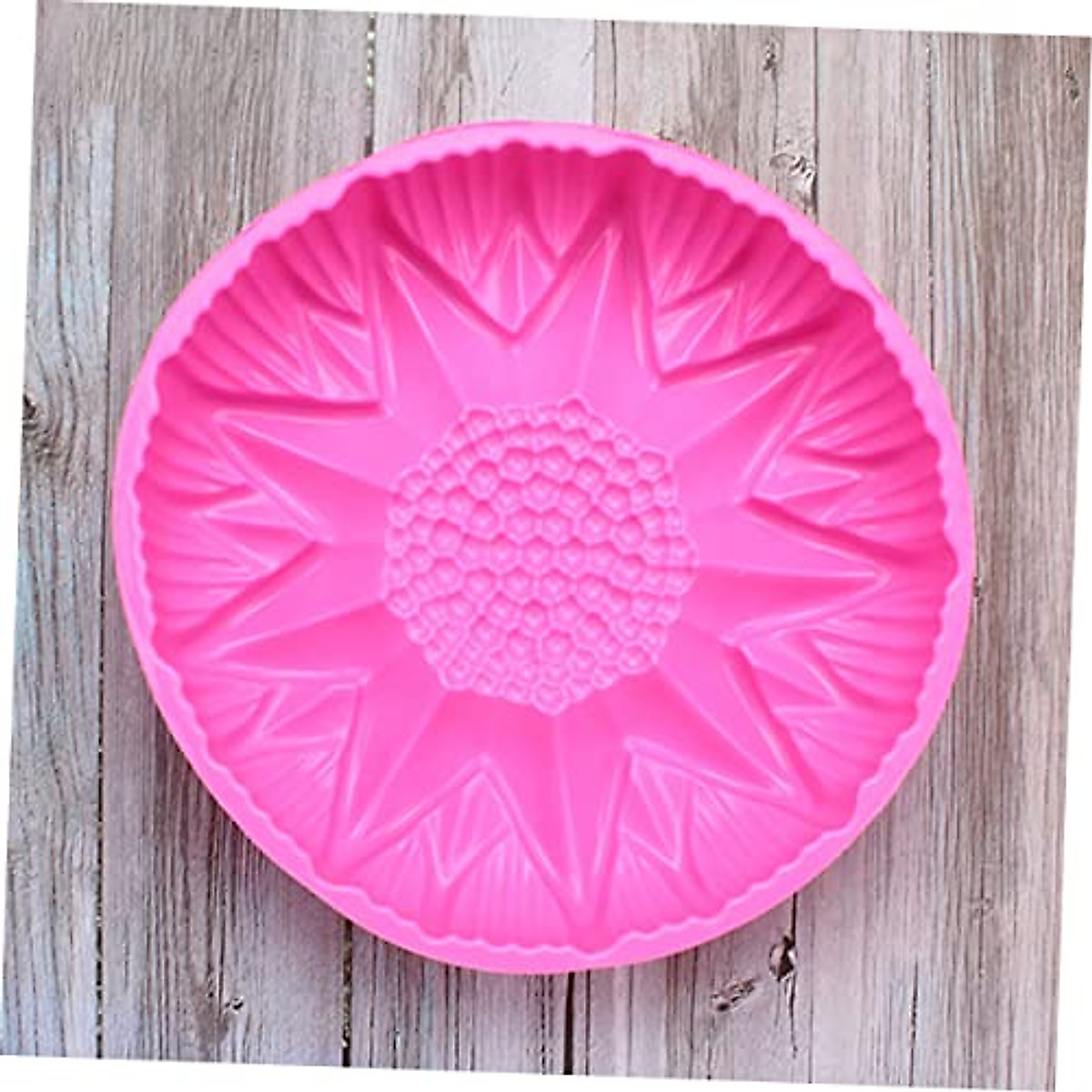 Abaodam 4 pcs sunflower mold round cake pan candy molds chocolate cheesecake round griddle sunflower fondant bread accessories DIY Baking Tool Silicone DIY Mold Cake Baking Mold household