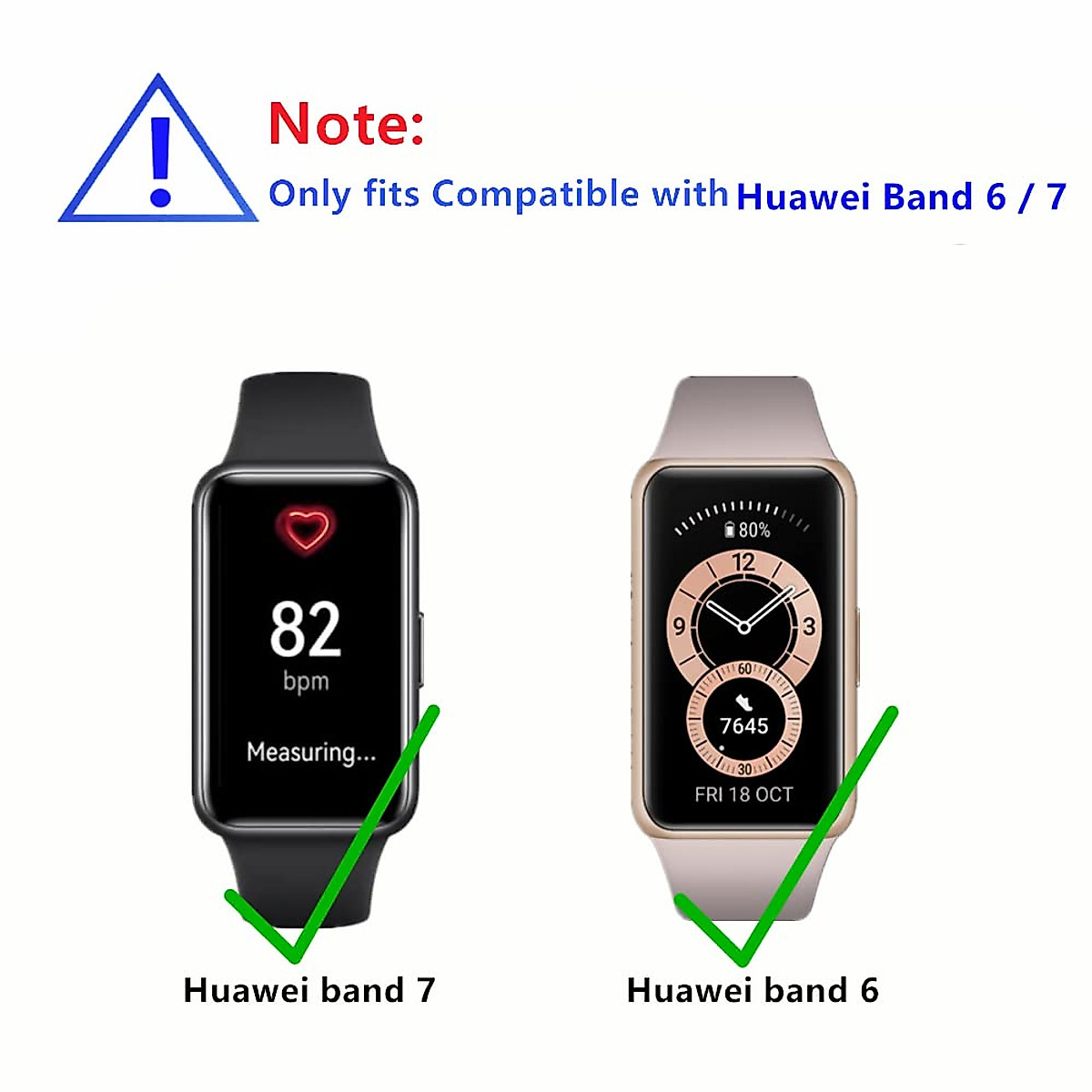 MIHENCE [ 3PCS ] Mihence Compatible for Huawei Band 6 Screen Protector, 3D Full Screen Coverage Case Curved Edge HD Premium Real Screen Protector for Huawei Band 6 Smart Band Fitness Tracker [ TPU ]
