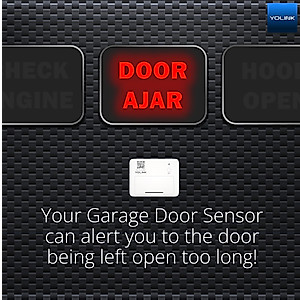 YoLink Garage Door Sensor, Smart Garage Door Position Sensor with Door Left Open Reminders, Hub Required!