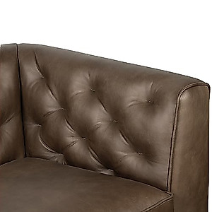 POLY & BARK Essex Furniture, 89 inches, Cocoa Brown