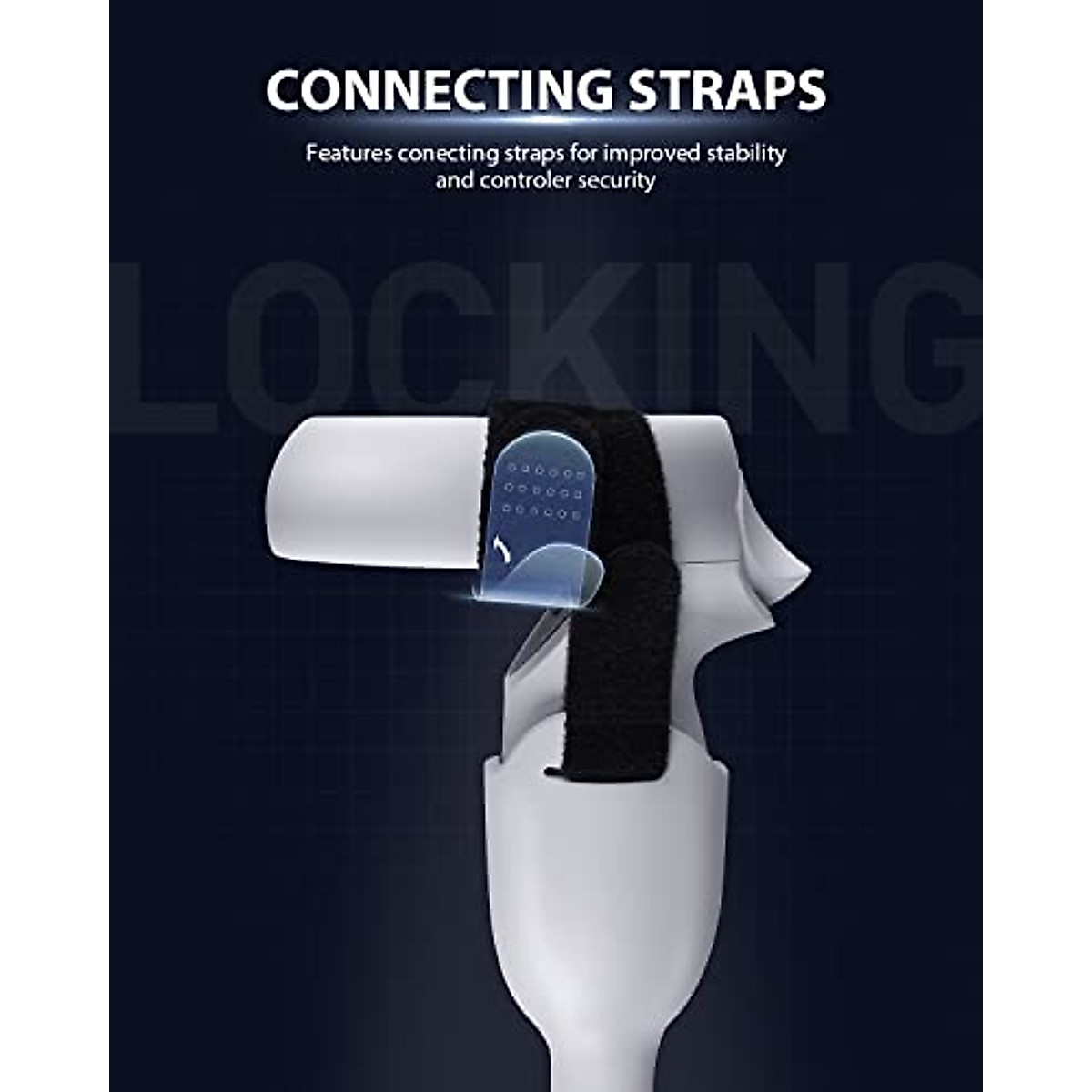 Amavasion VR Golf Club Handle Accessories Compatible with Meta/Oculus Quest 2 Enhance Immersive VR Game Experience (White/red)