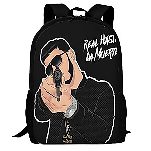 Real Hasta La Muerte Backpack,Adults School Bag Casual College Bag Travel Zipper Bookbag Hiking Daypack For Women Men