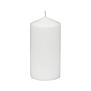 Zest Candle Pillar Candles, 3 by 6-Inch, White s