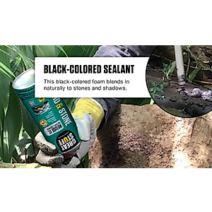 Great Stuff 283064 12OZ GS Pond&Stone Foam Sealant, Each, Black