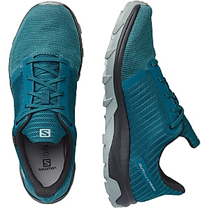 Salomon Outbound Prism Gore-TEX Hiking Boots for Men, Deep Lichen Green/Olive Night/Vanilla Ice, 9