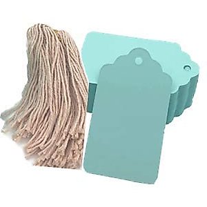 Gift Wrap Tags,Colored Tags,Paper Tags Gift Hang Tags with String 100pcs