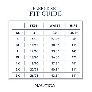 Nautica Pajamas for Women Set, Womens Long Sleeve Henley Pajama Shirt Top & Pants, Cozy Soft Sleepwear Lounge PJ Sets for Women, Women's Winter Warm Fleece PJs Loungewear - Navy Blue Dots, Large