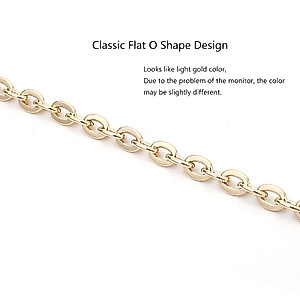 Mini Copper Purse Chain Shoulder Crossbody Strap Bag Accessories Charm Decoration (Gold, 18'')