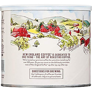 New England Coffee New England Breakfast Blend Medium Roast Ground Coffee 30.5 oz. Canister