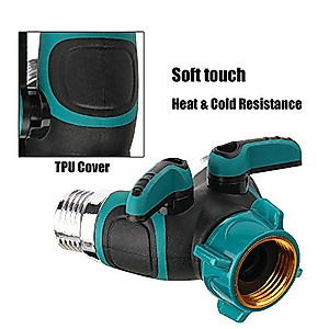 Solimeta 2 Way Water Splitter Heavy Duty, Water Faucet Splitter, Hose Bib, Garden Hose Splitter, Garden Hose Connector