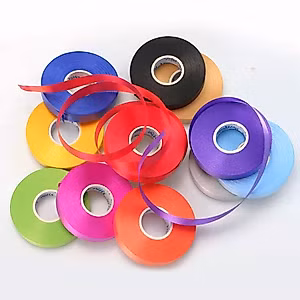 12 Colors Ribbons Ballon Double Face Curling Roll, 30 Yard Trim Embellishments Ribbon for Gift Wrapping Crafts Wedding Birthday DIY Bow Hair Accessories