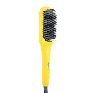 Drybar The Brush Crush Heated Straightening Brush | One Step Hair Straightener Brush, Smooth and Style for Frizz-free Hair, Works With All Hair Types
