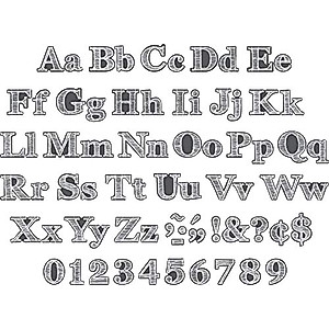 Barker Creek Letter Pop-Outs, 4" Chalkboard and 4” Rainbow Chalk, 2 Pack, Multicolor Designer Letters for Bulletin Boards, Breakrooms, Reception Areas, Signs, Displays, and More! 4", 468 Characters per Set (3508)