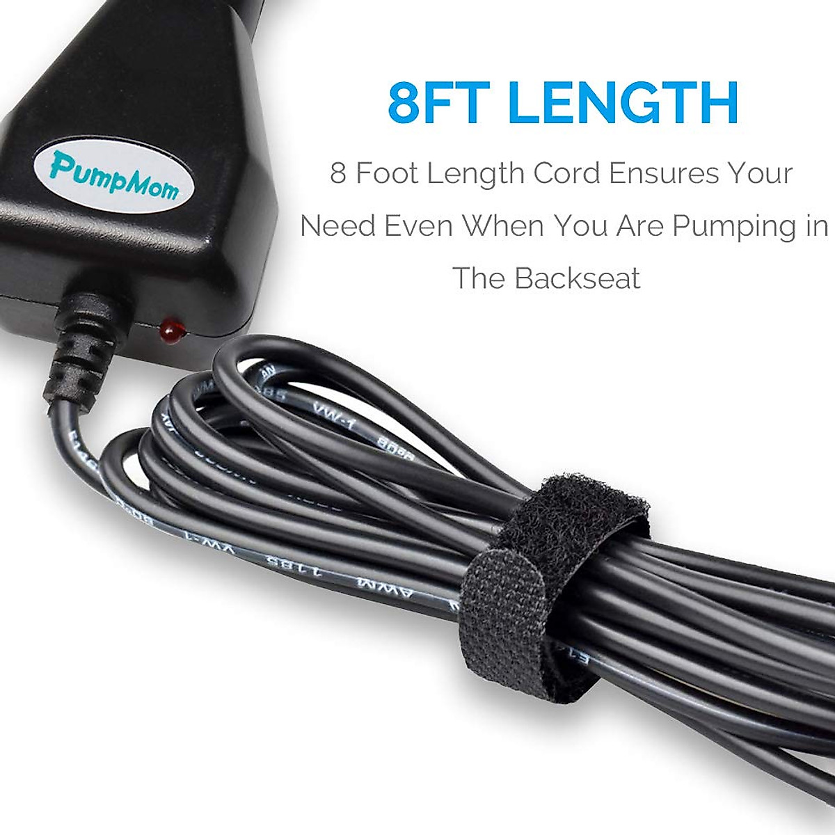 PumpMom 12 Volt Car Adapter for Motif Luna Breast Pumps, Replacement ...